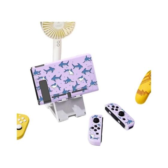 Nintendo Switch OLED Shark Case Separável Handheld Shell NS Joycon Cover Acessórios De Jogo ...