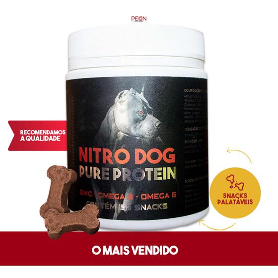 Nitro-dog Pure Protein Massa Muscular Cães E Gatos 150 Snack - PeCon ...