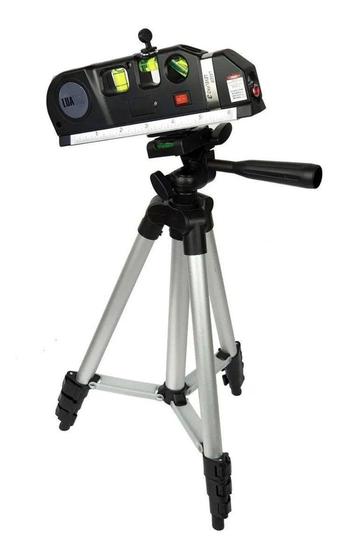 Nivel Laser Level Pro 03 Trena Prumo 3 Pontos Com Tripé - IT-BLUE - Laser Leverler - Nível a ...