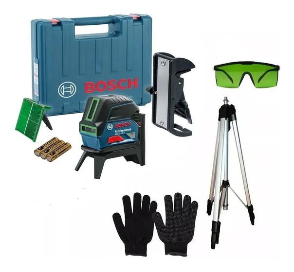 Nível Verde Bosch Com Tripe E Óculos Verde Gcl 2-15G - Nível a Laser - Magazine Luiza