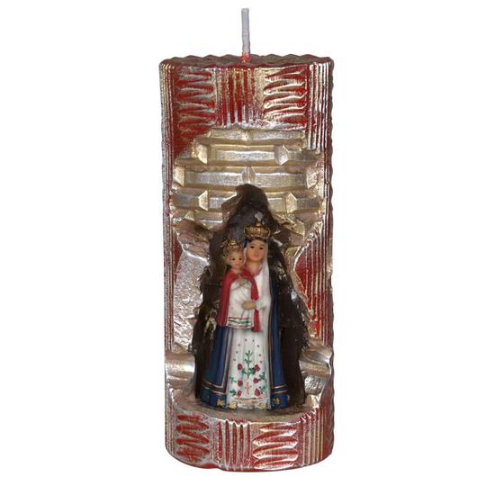 Nossa Sra do Bom Parto. Rossoni Velas. Gruta em vela tam 07x16cm ...