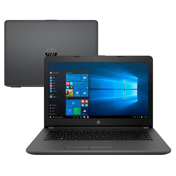Notebook HP 246 G6 14” Intel Core i3-7020U 4GB HD 500GB Windows 10 Home ...