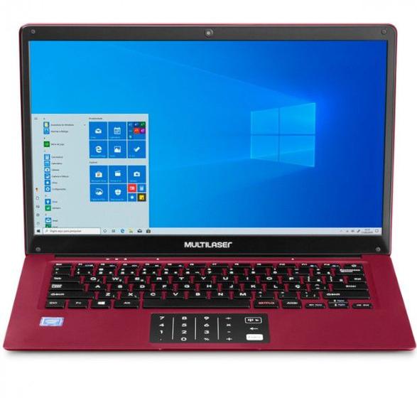 Notebook Legacy Cloud 4GB 64GB WIN10HOME OFFICE365 Vermelho - PC138 ...