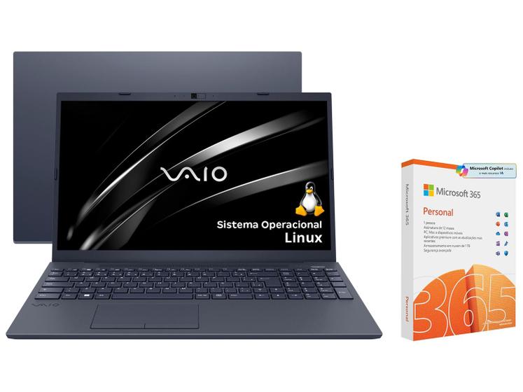 Notebook Vaio AMD Ryzen 5 16GB RAM SSD 512GB - Linux + Microsoft 365 ...