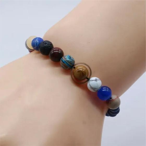 Nova Pulseira Sistema Solar Planetas Galáxia - Pulseira e Bracelete ...