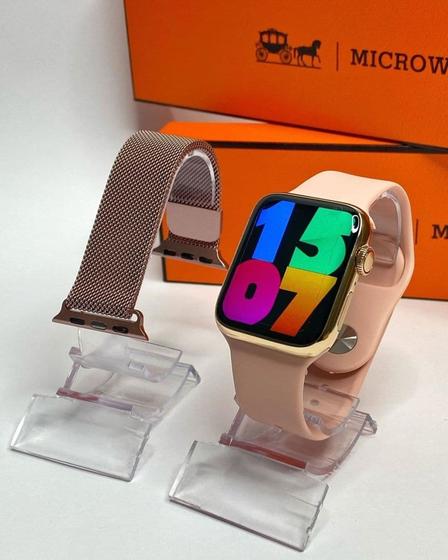 Novo Smartwatch W59 Mini Pro Original 41mm Gps Nfc Lançamento + 2 ...