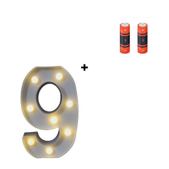 Número Luminária Led 3d Festa Decoração com pilha - Partiufesta ...