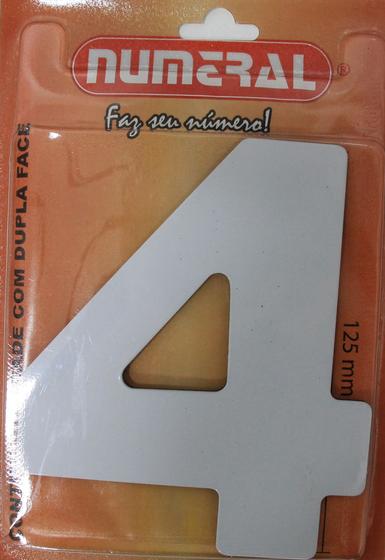 Numero Residencial Algarismo Numeral do 0 ao 9 ACM Branco Brilhante 12 ...