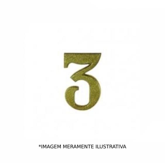 Número Residencial de Plástico 3 - PAVILONIS - Letras e Números ...