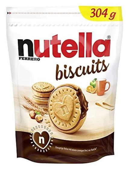 Nutella Biscuit Biscoito Wafer Creme De Avelã Ferrero 304G - Tubinho de ...