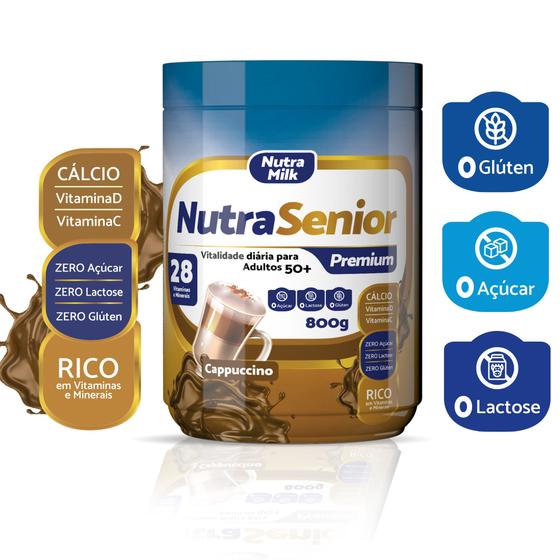 Nutra Senior Premium 50+ Suplemento Alimentar SEM AÇÚCAR e SEM LACTOSE ...