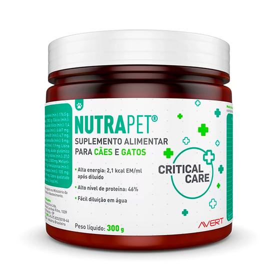 Nutrapet em Pó Suplemento Alimentar para Cães e Gatos 300g - Avert - Vitaminas e Suplementos ...