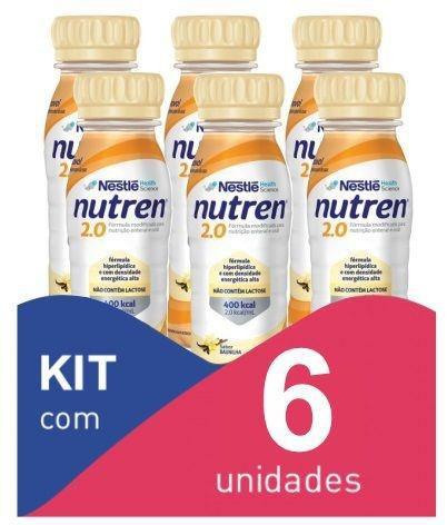 Nutren 2.0 baunilha 200ml - Kit com 6 unidades - Nestlé Health Science ...