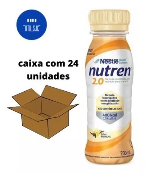 Nutren 2.0 Nestlé - Kit C/24 200ML sabor Baunilha - Nestlé Nutren 2.0 - Complemento Alimentar ...