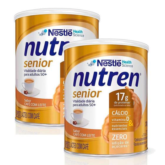 Nutren Senior Café com Leite Suplemento Alimentar 370g Kit com duas ...