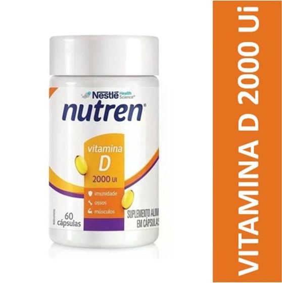 Nutren Vitamina D 2000 Ui 60 Cápsulas - Nestlé - Nutren / Nestlé - Complemento Alimentar Adulto ...