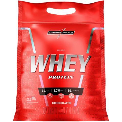 Nutri Whey Protein Integralmédica Sabor Chocolate Refil 900g - Integral ...