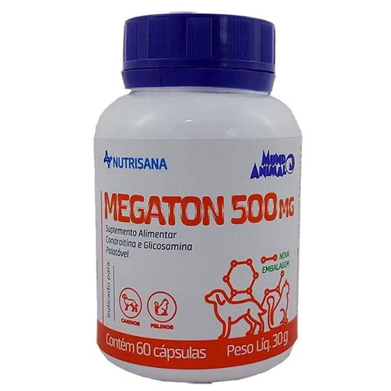 Nutrisana Megaton 500mg Suplemento 60 cápsulas Mundo Animal - Vitaminas ...