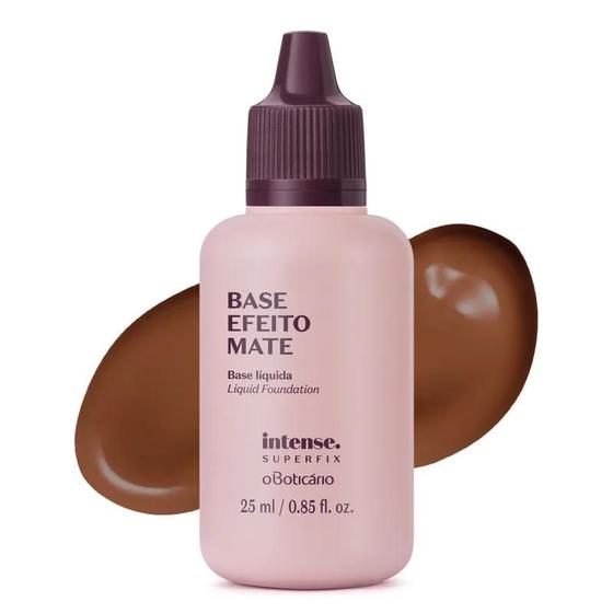 O Boticario Base Líquida Efeito Mate Cor 70 Intense Superfix - 25ml - O ...