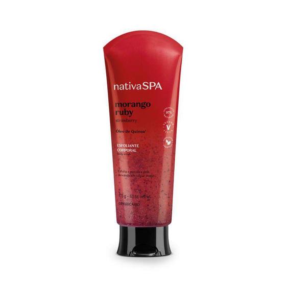 O Boticário - Nativa SPA Morango Ruby Esfoliante Corpo 175g - Outros Beleza e Perfumaria ...