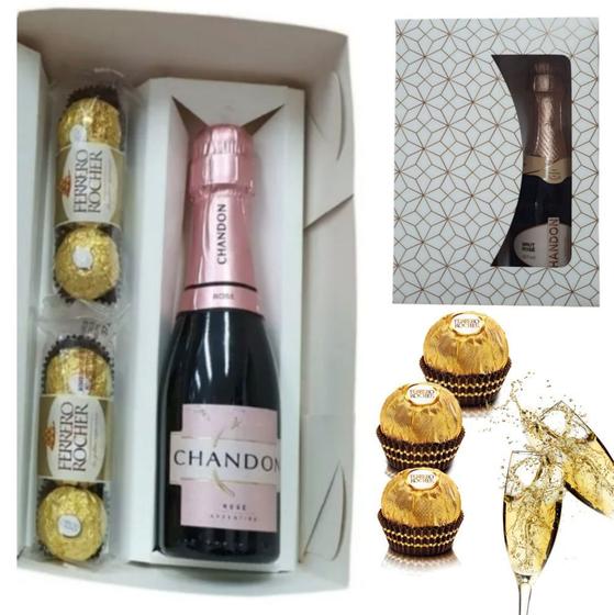 O Melhor Kit Mini Chandon Rosé + Bombons Ferrero Rocher - Paraíso do ...