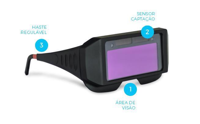 Oculos de Proteção Solda Para Soldador Escurecimento Automático Boxer ...