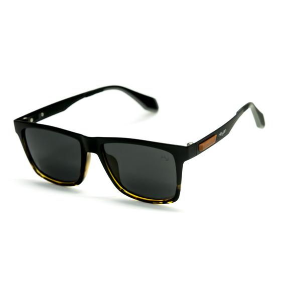 Óculos de Sol Heyan Masculino Quadrado Curvado Leve Anatômico 2564 ...