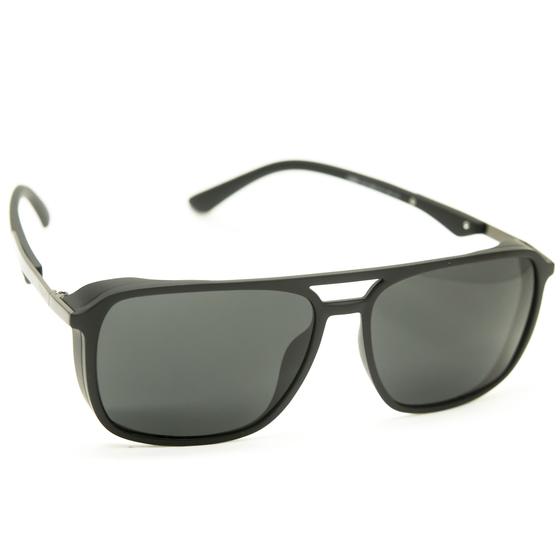 Óculos de sol Masculino Heyan Quadrado Piloto Polarizado Hastes Metal ...