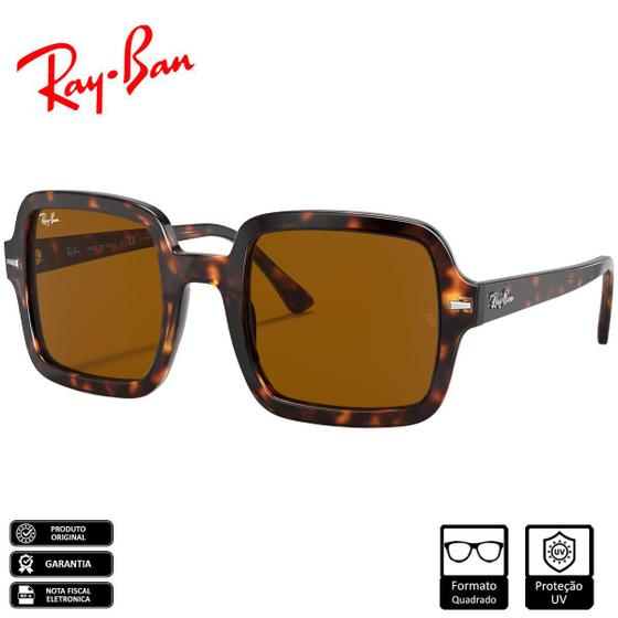 Óculos de Sol Ray-Ban RB2188 Polido Tartaruga Marrom Classic B-15 ...