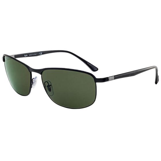 Óculos de Sol Retangular Ray-Ban RB3671 Preto 186/31 - Óculos de Sol ...
