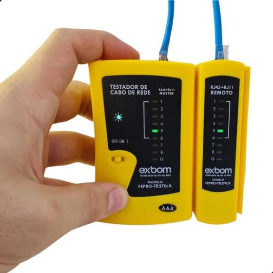 Oferta Testador Rj45 Testador De Cabos Rede Lan Rj45 Rj11 Exbom - Fios ...