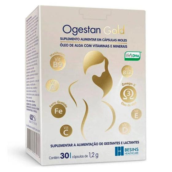 Ogestan Gold 30 Cápsulas - Vitaminas A-Z - Magazine Luiza