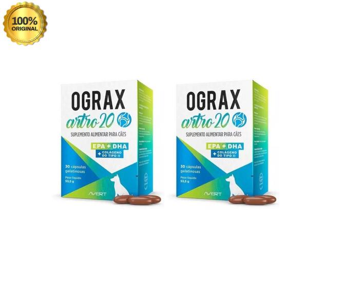 Ograx Artro 20 Suplemento Alimentar articulação para cães e gatos 30 ... Ograx Artro 20 Suplemento Alimentar articulação para cães e gatos 30 ...