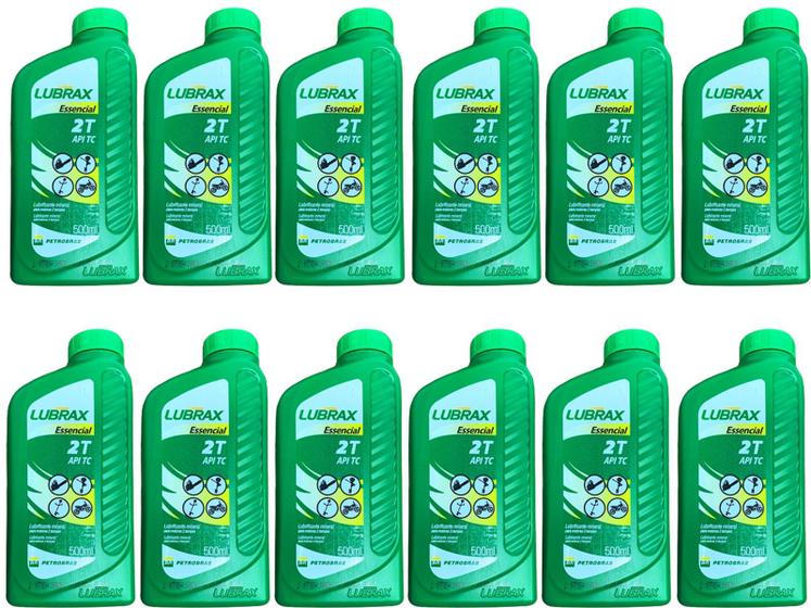 Óleo 2t Sae 30 Lubrax 500 Ml /2 Tempos Kit (12 Unid) - Lubrificantes ...