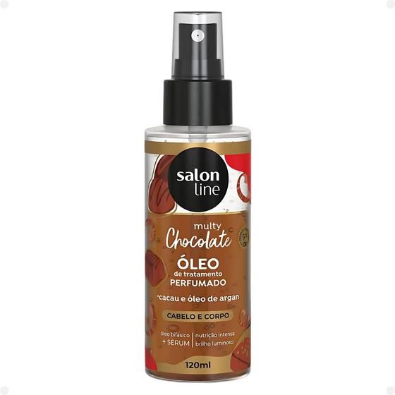 Óleo Bifásico Perfumado Salon Line Multy Chocolate Cabelo e Corpo 120ml ...
