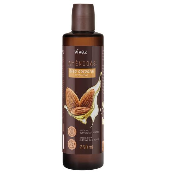 Óleo de Amêndoas Corporal Super Hidratante e Nutritivo 250ml - Vivaz ...