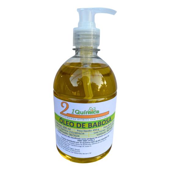 Óleo De Babosa Aloe Vera 500ml Maciez E Brilho 100% Vegetal - 21 ...