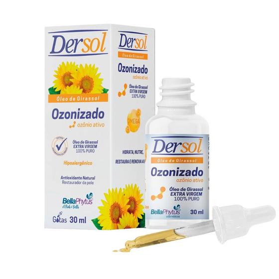 Óleo de Girassol Dersol Ozonizado 30ml - Óleo Vegetal - Magazine Luiza