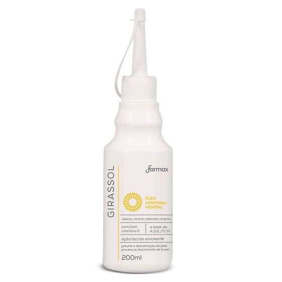 Óleo de Girassol Farmax Corporal 200ml - Óleo Corporal - Magazine Luiza