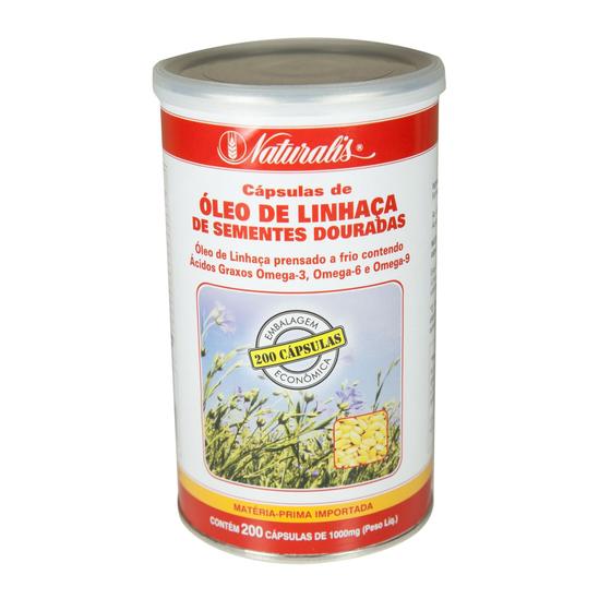 Oleo de Linhaça Naturalis Omega 3, 6 e 9 - 200 Capsulas - Ômega 3, 6, 9 ...