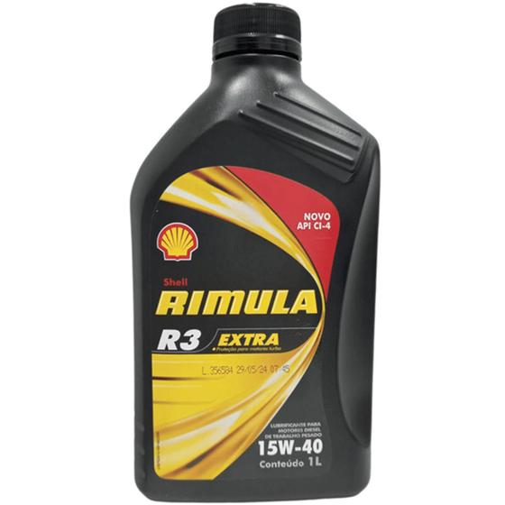 Óleo de Motor 15W40 Rimula R3 Extra Ci4 1 Litro - Shell - Lubrificantes ...