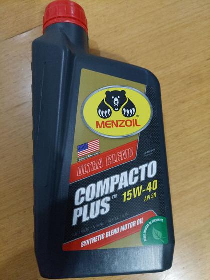 Óleo de Motor Sintético Compacto Plus 15W40 - Menzoil - Lubrificantes ...