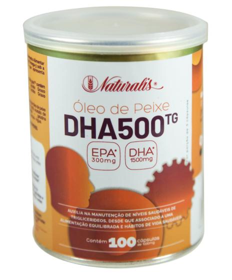 Óleo de Peixe Omega 3 Naturalis DHA 500mg/Caps c/ 100 Caps - Ômega 3 ...