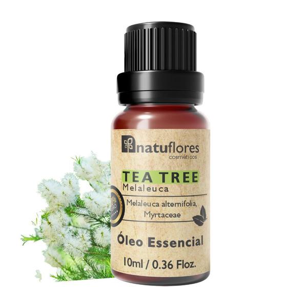 Óleo Essencial Tea Tree Melaleuca Natuflores 100% Puro 10ml - Óleos Essenciais - Magazine Luiza