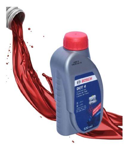 Óleo Fluído De Freio Vermelho Bosch Dot 4 500ml Original - Fluido de ...