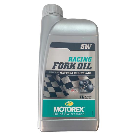 Óleo Hidráulico de Suspensão 100% Sintético MOTOREX Racing Fork Oil 5w ...