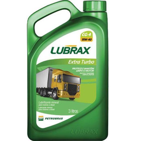 Óleo Lubrax Extra Turbo 15w40 Ch-4 Mineral Galão 3 Litros ...