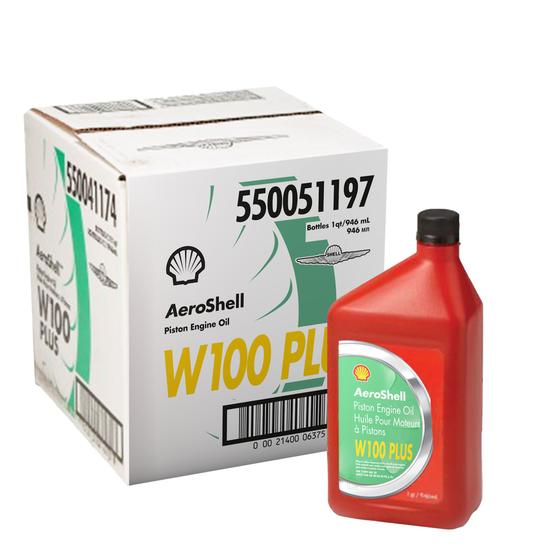 Óleo Lubrificante AeroShell W100 PLUS, SAE 50, 946ml, caixa com 6 ...