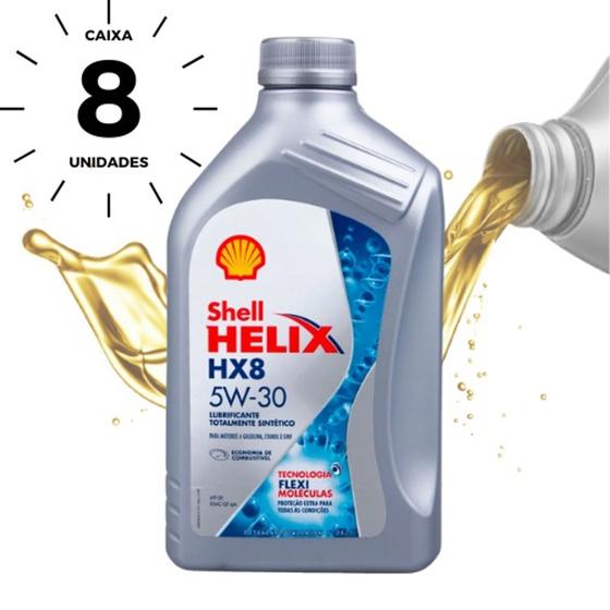 Oleo Lubrificante do Motor para Carros Shell Hélix HX8 5W30 Sintético ...