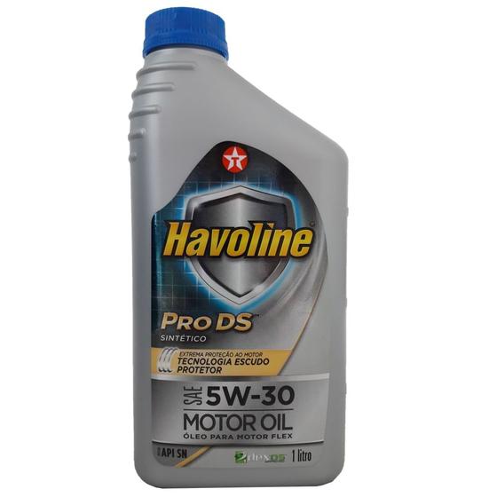 Óleo Lubrificante do Motor Texaco Havoline Pro DS SAE 5W30 Api SN 100% ...
